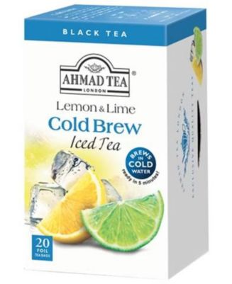 AhmadTea Ahmad Tea Lemon and Lime Iced Black Tea Cold Brew (Pack of 3 ...