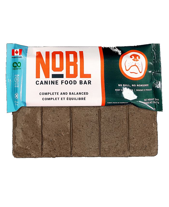 NOBL Foods NOBL Canine Food Bars For Dogs - Beef & Chicken Recipe 12 x ...