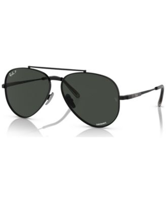 Ray-Ban Unisex Polarized Sunglasses, Aviator II Titanium 58 - Macy's
