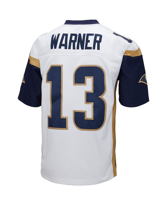 Mitchell & Ness Men's Kurt Warner White Los Angeles Rams Big and Tall ...