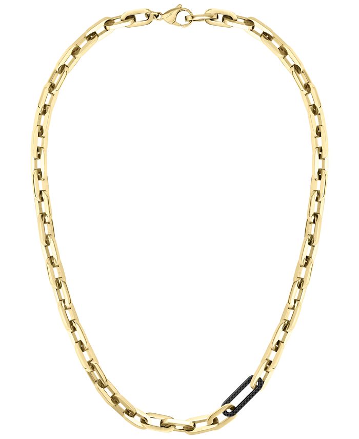 Lacoste Men's Paperclip Chain Necklace - Macy's