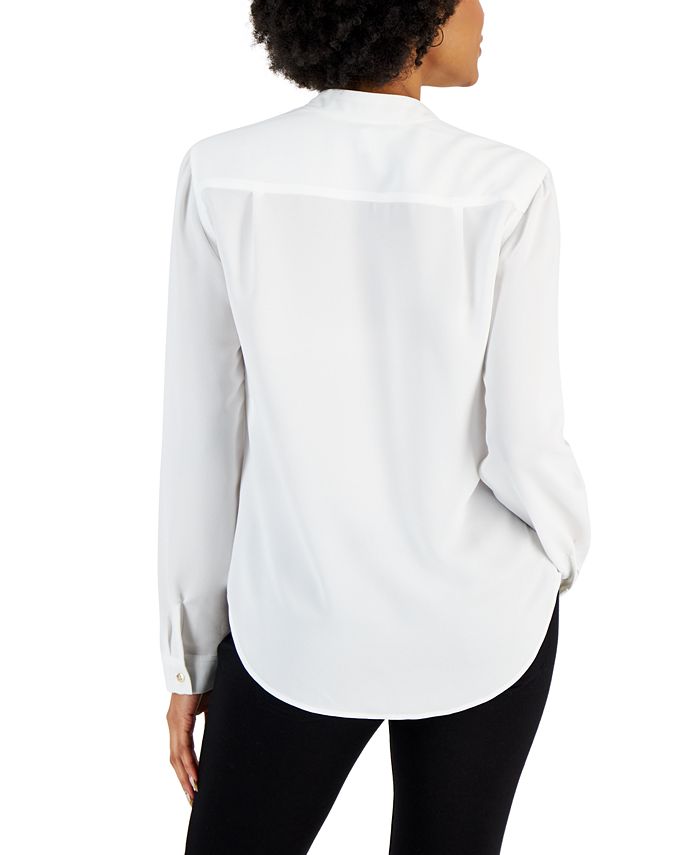 Nine West Women's V-Neck Utility Top - Macy's