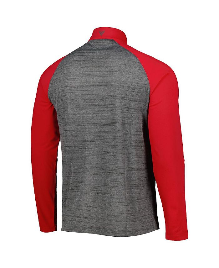 LevelWear Men's Heathered Gray, Red St. Louis Cardinals Vandal Raglan ...