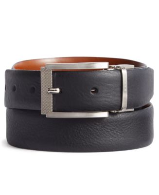 Ted Baker Men's Reva Leather Reversible Textured Belt - Macy's