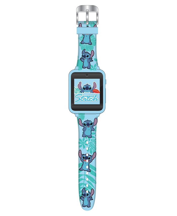 Disney Children's Stitch Blue Silicone Smart Watch 38mm - Macy's