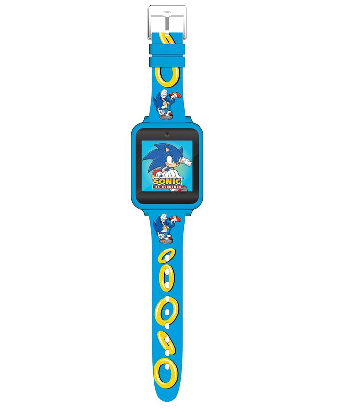 Sega Children's Sonic the Hedgehog Blue Silicone Smart Watch 38mm - Macy's