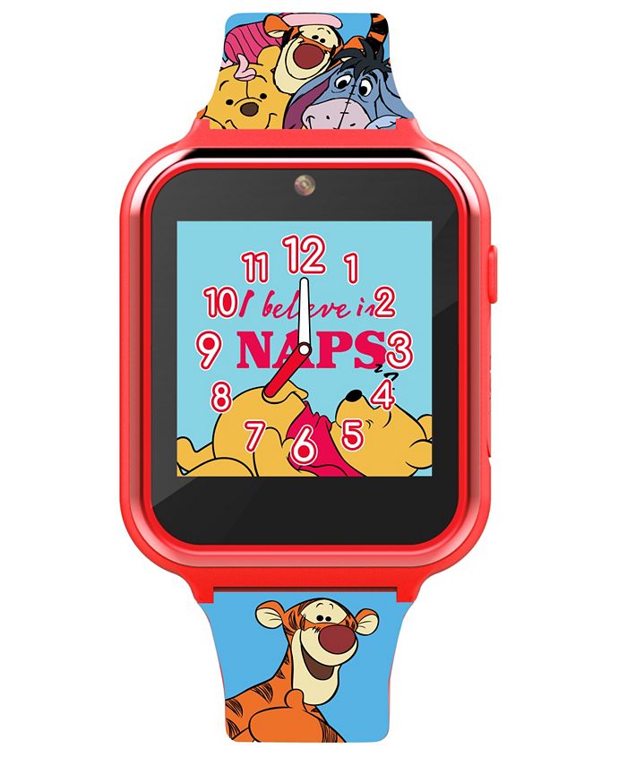 Disney Children's Winnie Blue Silicone Smart Watch 38mm - Macy's