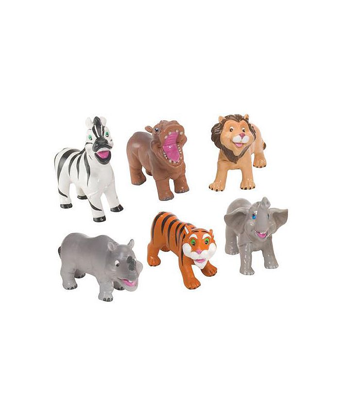 Wild Republic Soft and Squeezable Safari Animal Playset - 6 Piece Set ...