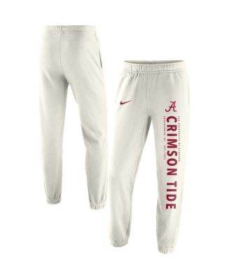 Men's Nike Cream Alabama Crimson Tide Saturday Fleece Pants - Macy's