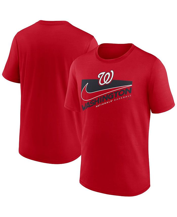 Nike Men's Red Washington Nationals Swoosh Town Performance T-shirt ...