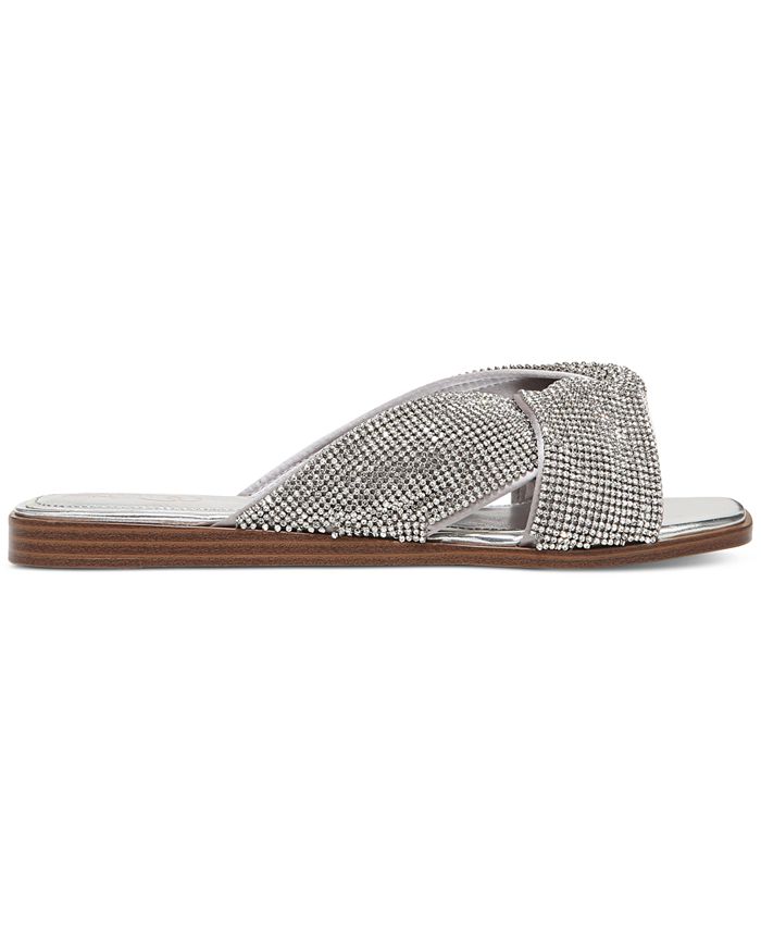 Sam Edelman Issie Embellished Knotted Slide Sandals - Macy's