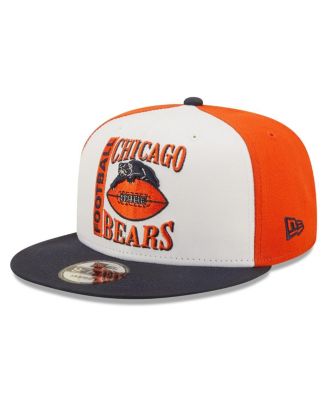 Men's New Era White, Navy Chicago Bears Retro Sport 9Fifty Snapback Hat ...