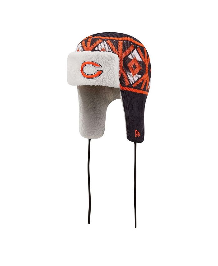 New Era Men's Navy Chicago Bears Knit Trapper Hat - Macy's
