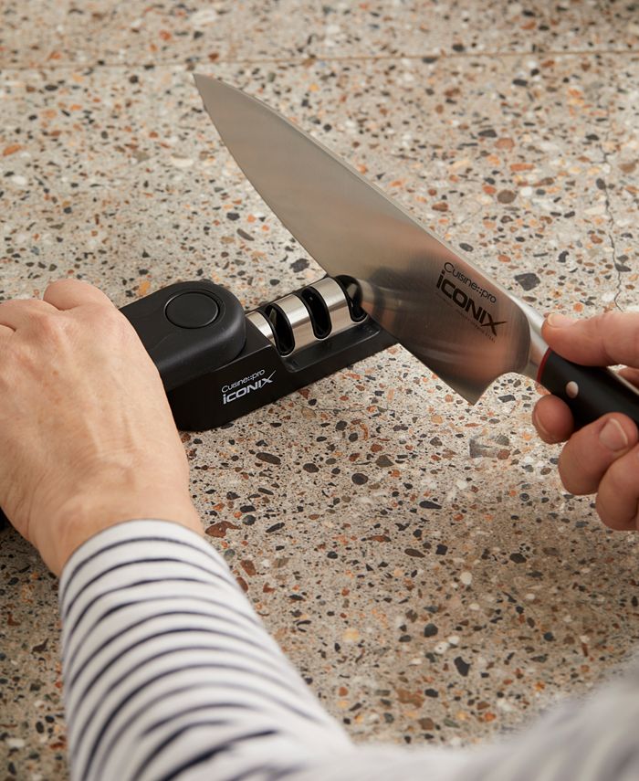 Cuisine::pro® Iconix 3 Step Folding Knife Sharpener - Macy's