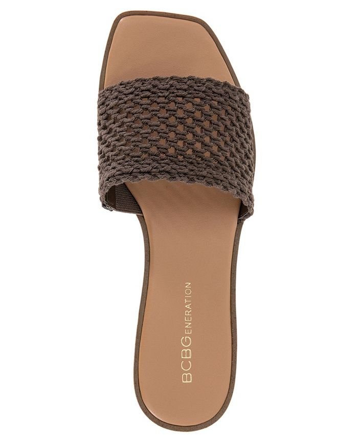 BCBGeneration Women's Lanai Square Toe Flat Sandal - Macy's