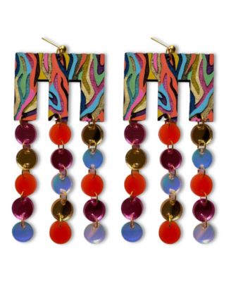 Swanky Designs Luna Drop Earrings - Macy's