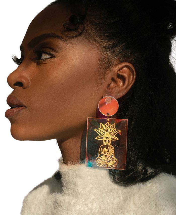Swanky Designs Buddah Love Drop Earrings - Macy's