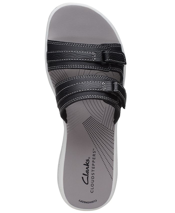 Clarks Women's Cloudsteppers Breeze Piper Comfort Slide Sandals - Macy's
