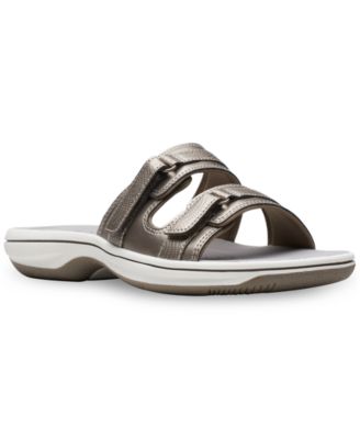 Clarks Women s Cloudsteppers Breeze Piper Comfort Slide Sandals Macy s