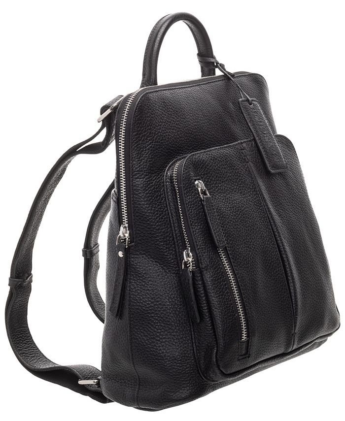 Mancini Women's Pebbled Brigette Backpack - Macy's