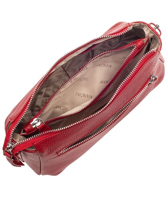 Mancini Women's Pebbled Charlize Crossbody Handbag - Macy's