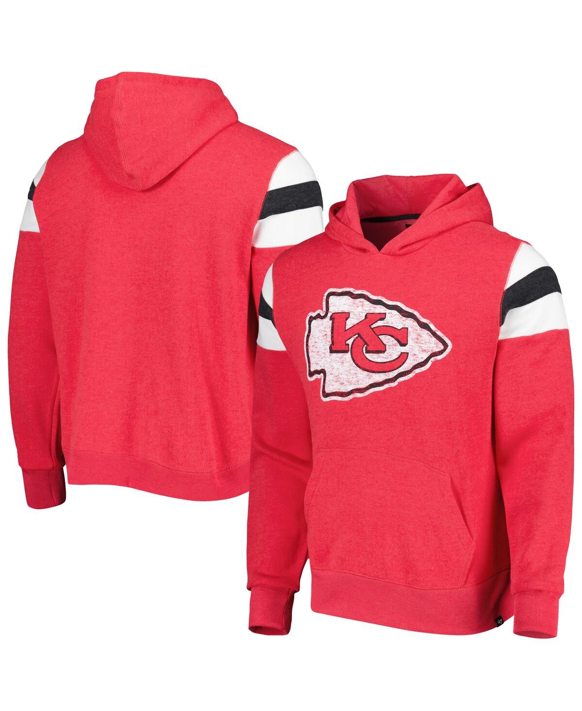 47 Brand Men's ' Red Kansas City Chiefs Premier Nico Pullover Hoodie ...