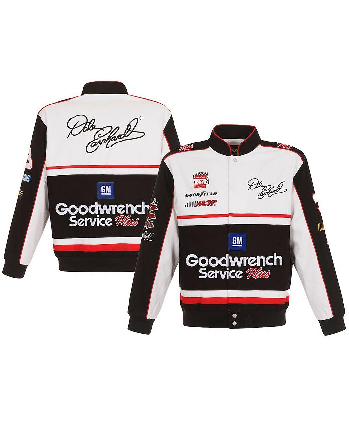 JH Design Men's White, Black Dale Earnhardt Goodwrench Twill Uniform ...