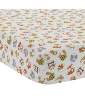 Bedtime Originals Friendly Forest Woodland Animals Baby Fitted Crib ...