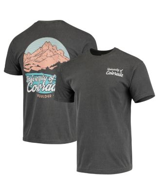 Men's Charcoal Colorado Buffaloes Script Local Comfort Color T-shirt ...
