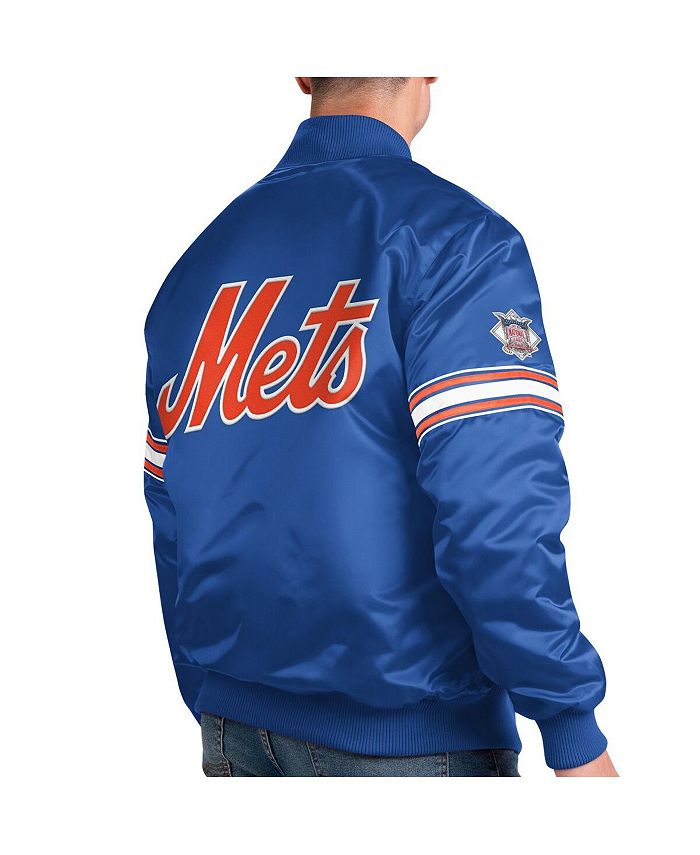 Starter Men's Royal New York Mets Pick and Roll Satin Varsity Full-Snap ...