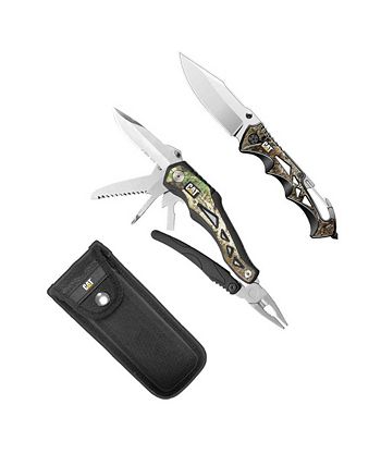 Cat 2 Piece Multi-Tool and Knife Gift Box Set with Real Tree Camo - Macy's