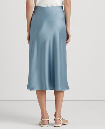 Lauren Ralph Lauren Women's Satin Charmeuse A-Line Skirt - Macy's