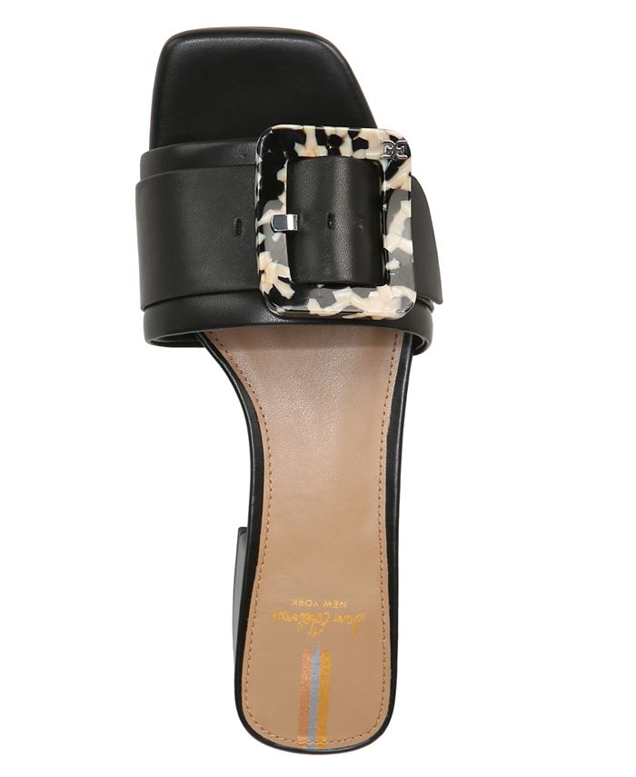Sam Edelman Deacon Block-Heel Buckled Slide Sandals - Macy's