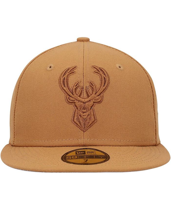 New Era Men's Tan Milwaukee Bucks Color Pack 59FIFTY Fitted Hat - Macy's