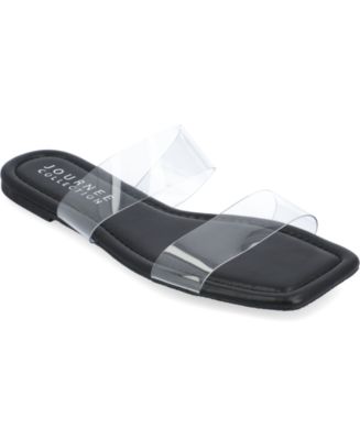 Journee Collection Women's Amata Lucite Sandals - Macy's