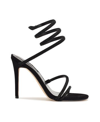 Nine West Women's Maskil Ankle Wrap Heeled Dress Sandals - Macy's