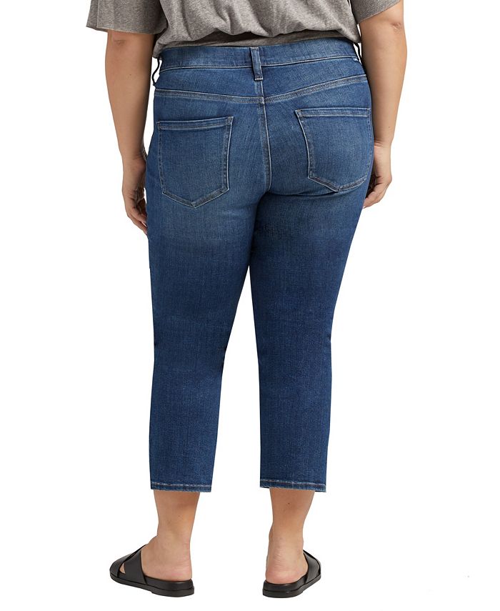 JAG Plus Size Maya Mid Rise Capri Jeans - Macy's