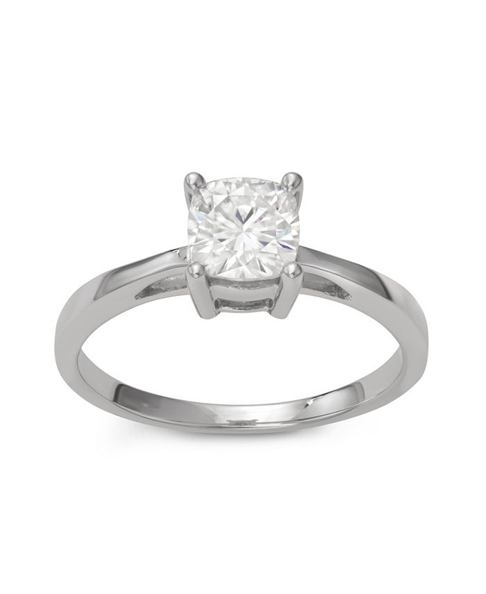 Charles & Colvard Moissanite Cushion Cut Solitaire Ring (1 1/10 ct. t.w ...