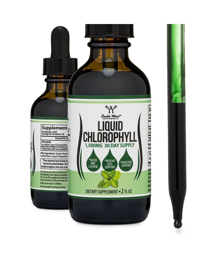 Double Wood Supplements Liquid Chlorophyll - 6000 mg liquid vial - Macy's