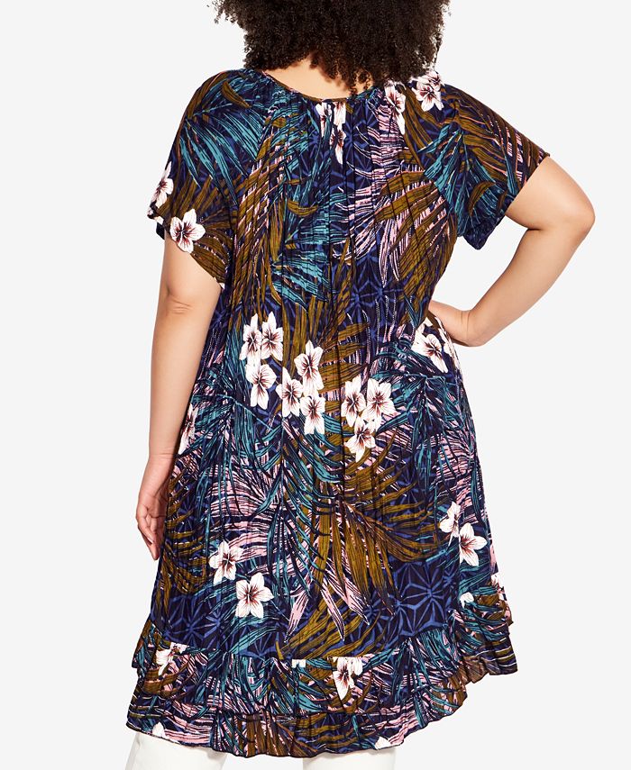 Avenue Plus Size Avari Crush Tunic - Macy's