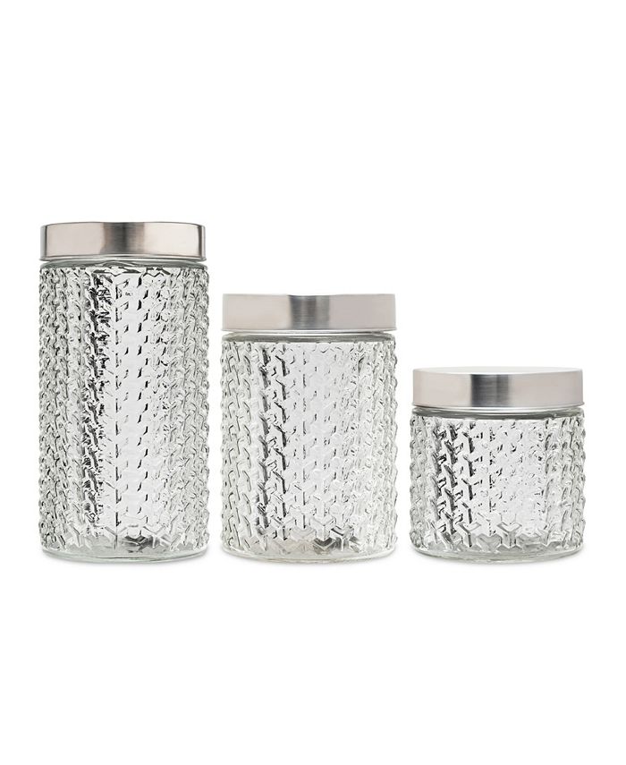 Style Setter Weave Round Canister, Set of 3 - Macy's