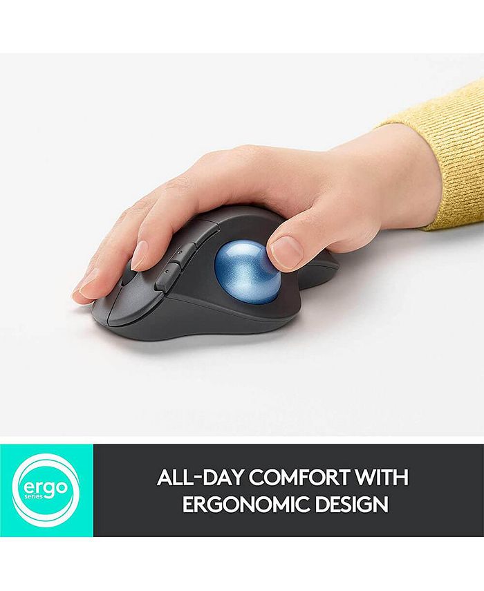 Logitech M575 Wireless Trackball Mouse - Graphite - Macy's