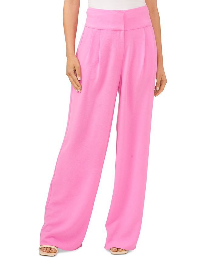 CeCe Women's Pleated-Front Wide-Leg Pants - Macy's