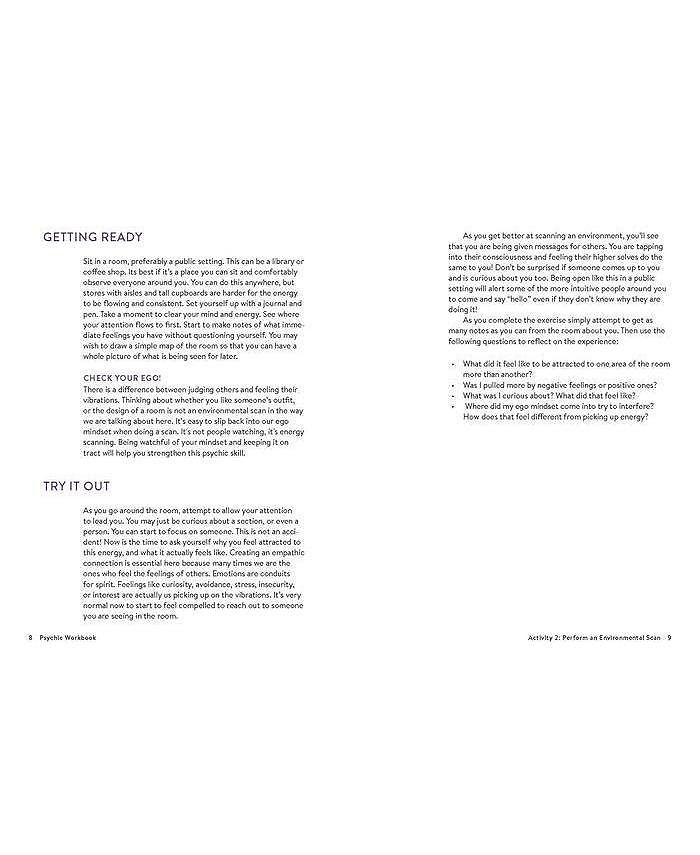 Barnes & Noble The Psychic Workbook: A Beginner's Guide to Activities and Exercises to Unlock ...