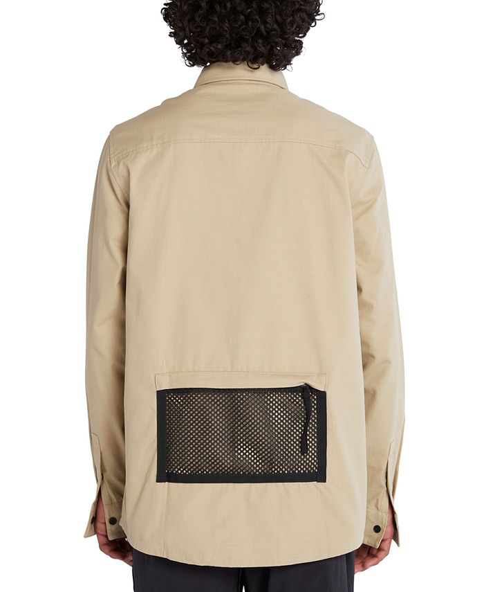 Timberland Men's Button-Front Four-Pocket Utility Overshirt & Reviews ...
