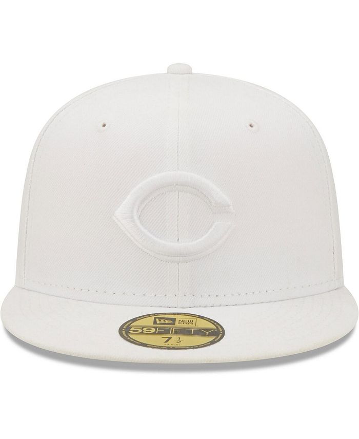 New Era Men's Cincinnati Reds White on White 59FIFTY Fitted Hat - Macy's