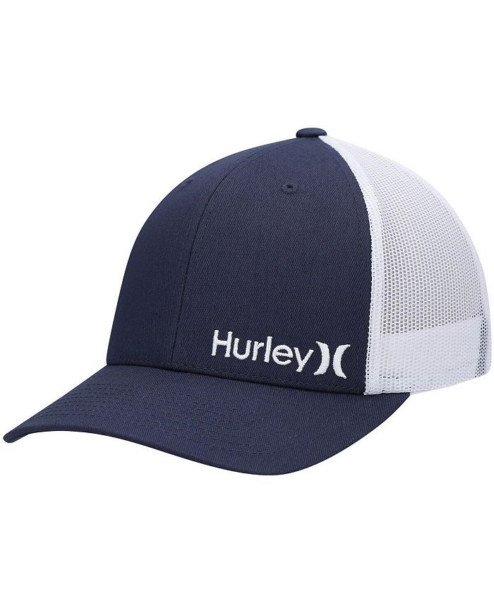 Hurley Men's Navy Logo Corp Staple Trucker Snapback Hat - Macy's