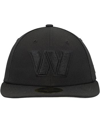New Era Men's Washington Commanders Black On Black II Low Profile ...