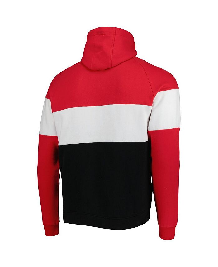 New Era Men's Black, Red Atlanta Falcons Colorblock Current Pullover ...