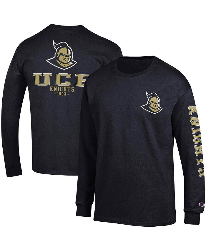 Champion Men's Black UCF Knights Team Stack Long Sleeve T-shirt - Macy's